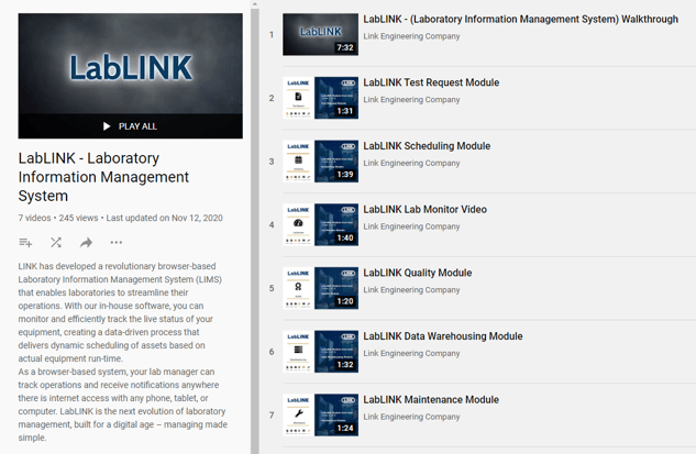 LabLINK - Laboratory Information Management System